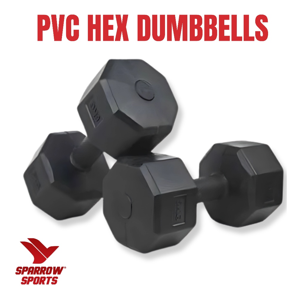 (1PIECE) HEX DUMBBELL PVC VINYL COATED 2.5KG 5KG 7.5KG 10KG | Shopee Malaysia