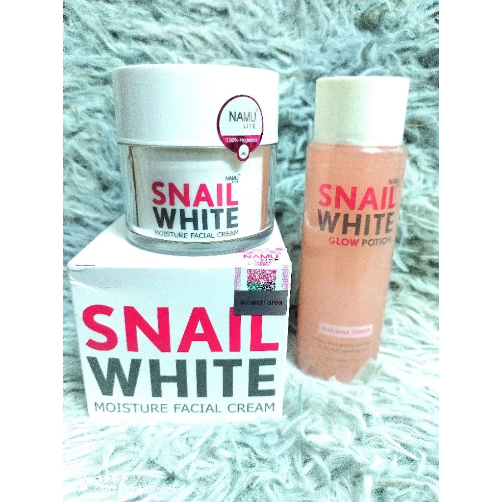 Namu snail white moisture facial cream 30g/ toner 150g set | Shopee ...