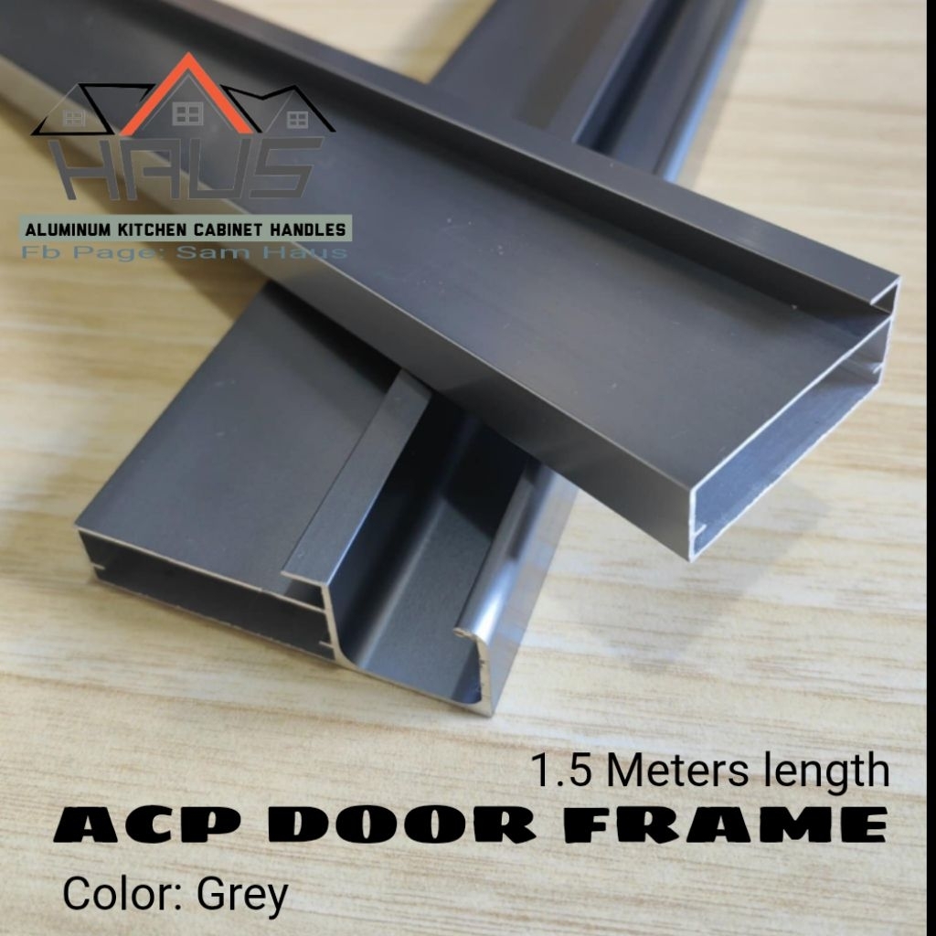 ACP Frame aluminum cabinet door section w/handle 1.5 meter (SPACE GRAY ...