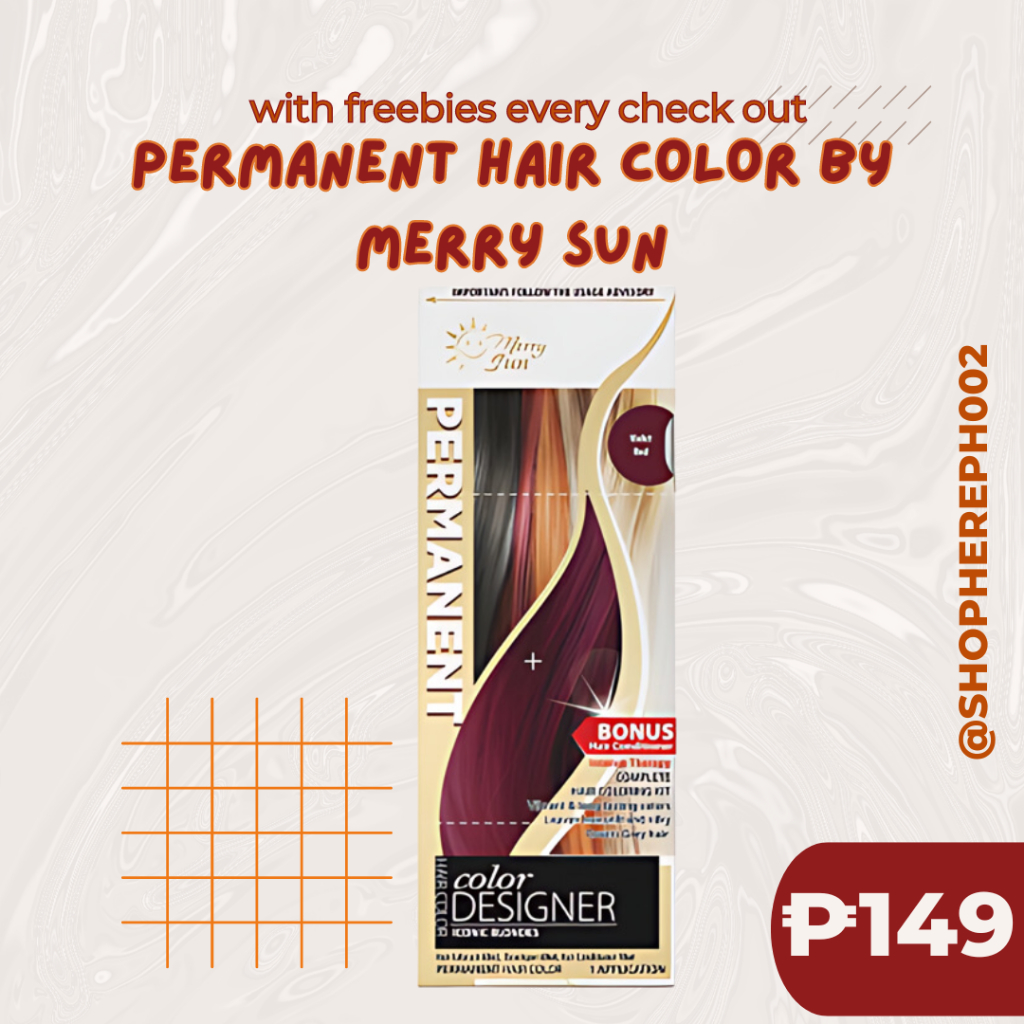 PHILIPPINES NO.1 PERMANENT HAIR COLOR BY MERRY SUN 60 ML | Shopee Malaysia