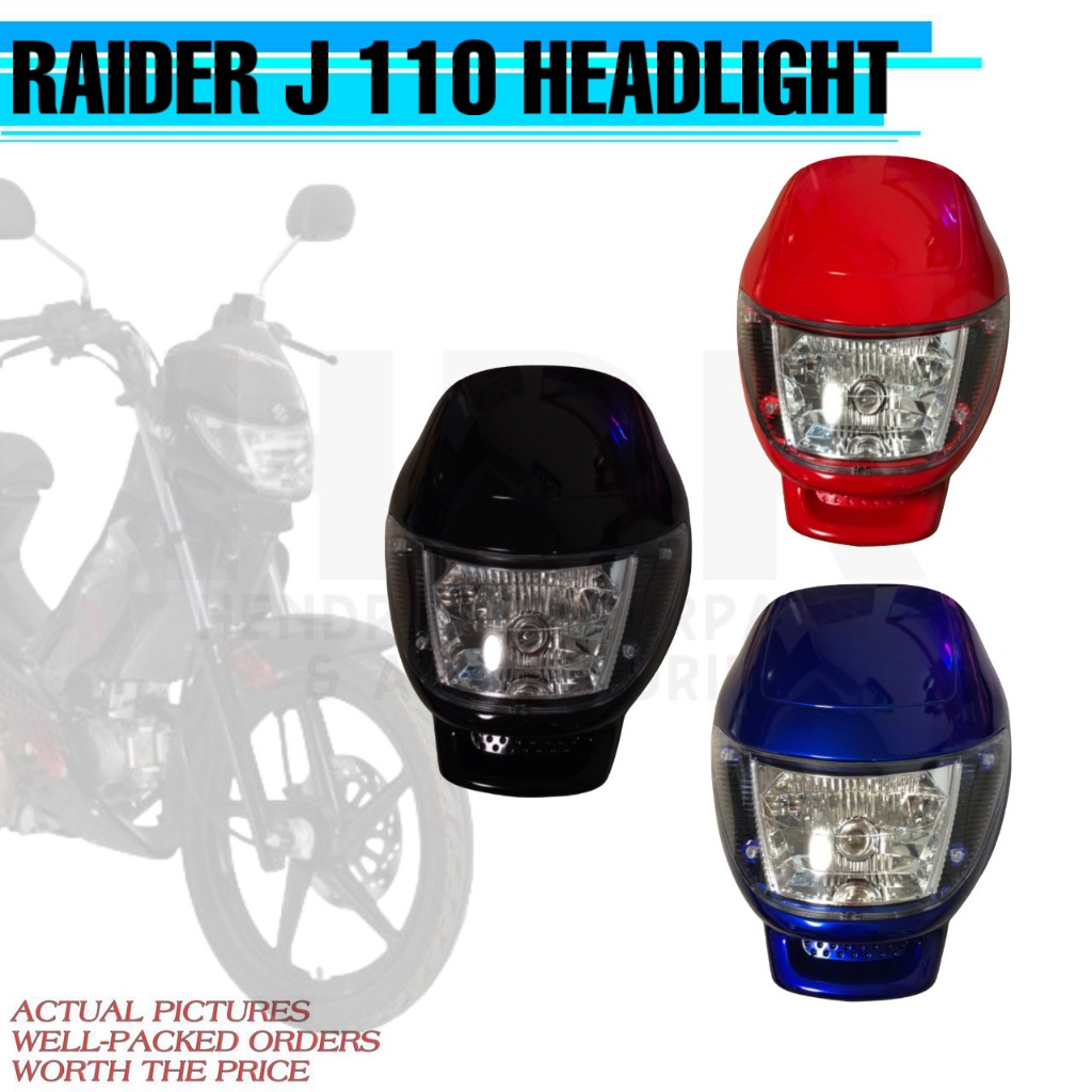 HDR HEADLIGHT / HEAD LAMP (SET) FOR SUZUKI RAIDERJ 110 / RAIDER -J 110 ...