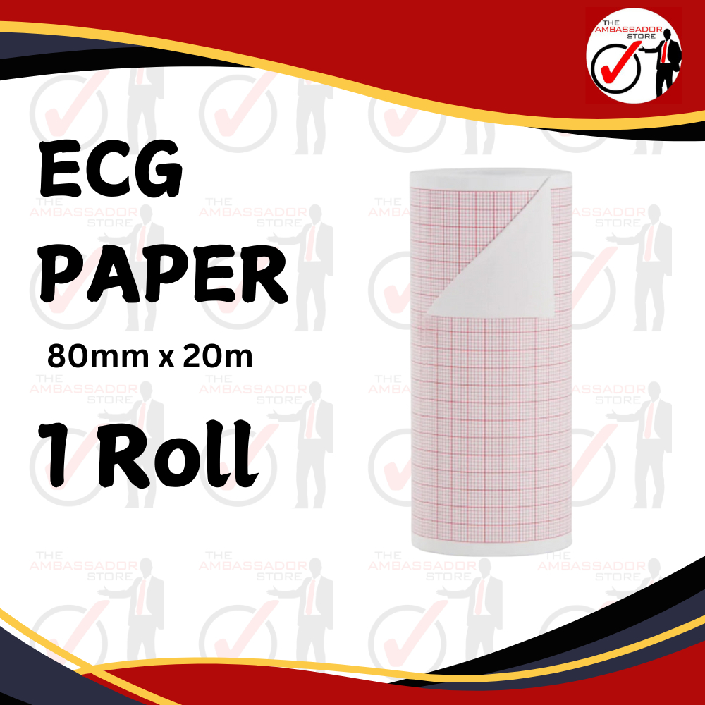 80mm x 20m ECG Paper Electrocardiogram Thermal Paper for ECG Machine ...