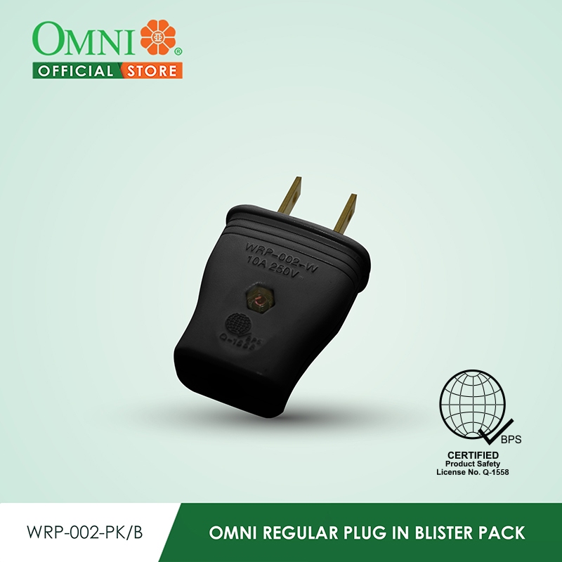 OMNI Regular Plug in Blister Pack - WRP-002-PK/B (Black) | Shopee Malaysia