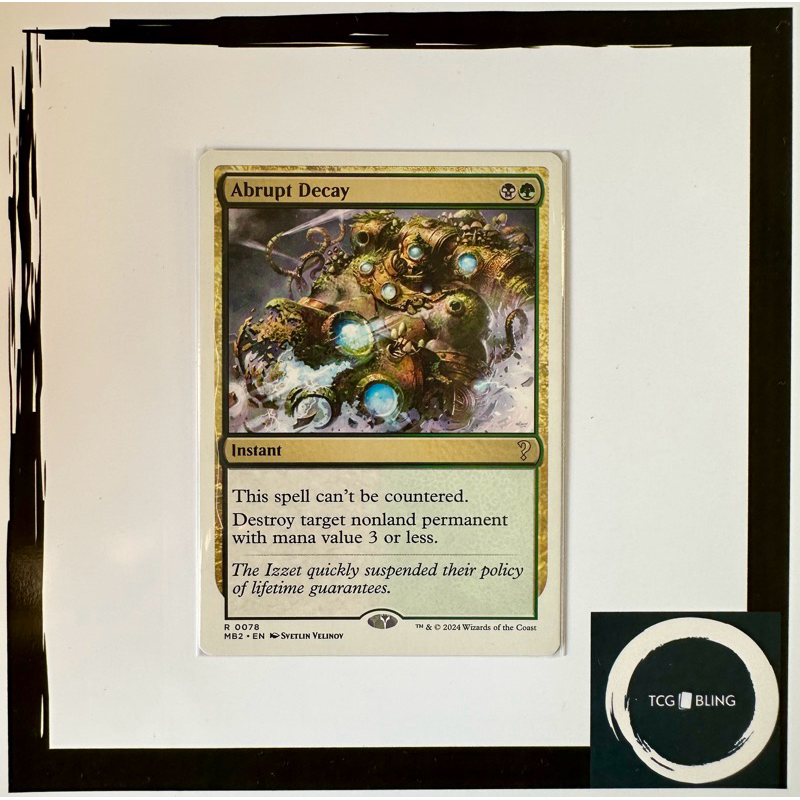 Abrupt Decay MTG - Mystery Booster 2 (White Border) | Shopee Malaysia