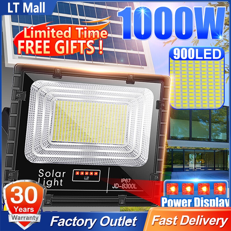 Solar flood light solar lights outdoor waterproof IP67 Remote Control ...