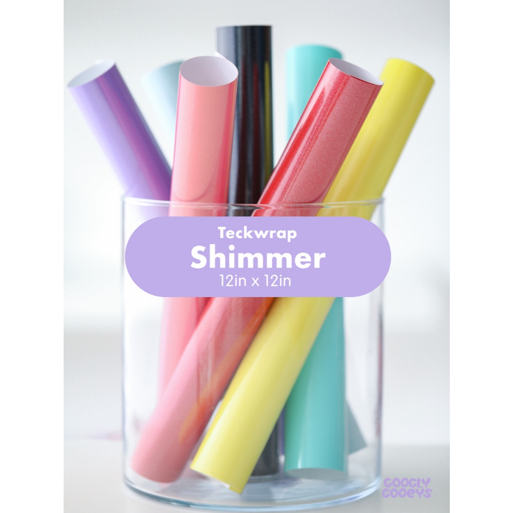 Teckwrap Shimmer Adhesive Vinyl Stickers 12x12 for Siser Brother Cricut ...