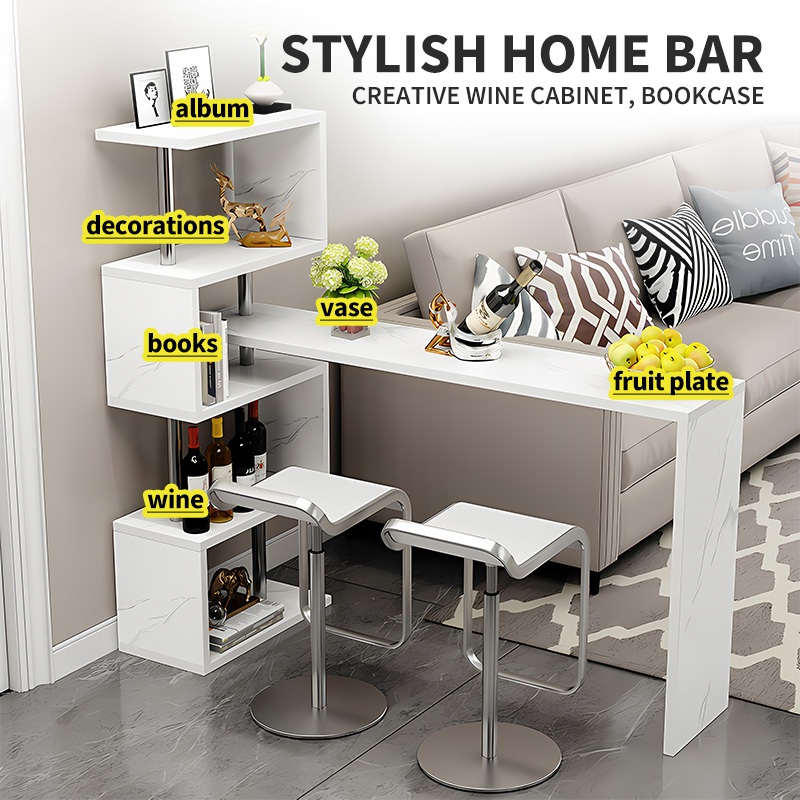 ️Bar Table 360 Swivel Bar Counter Table Modern MINI Rotating Ergonomic ...