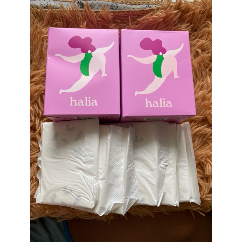 HALIA Biodegradable Organic Overnight pads 10 inner per box (1box only ...