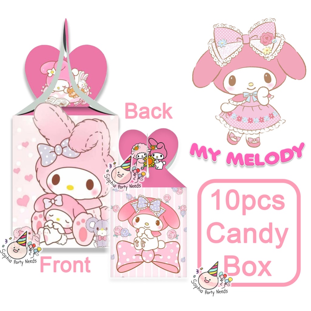 Pastel Pink My Melody Candy Box 10 pieces for Gift Box Giveaway Bag ...
