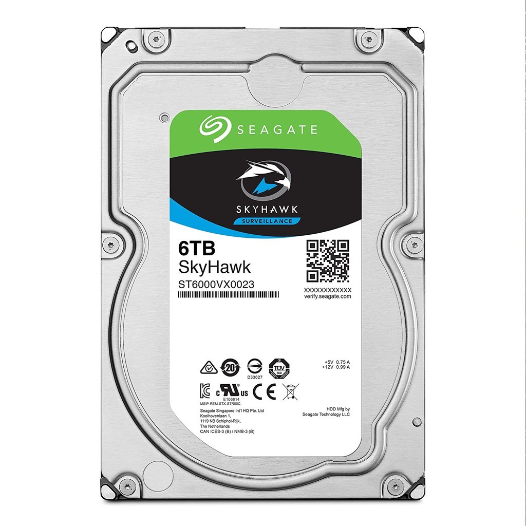 Seagate Skyhawk 6TB CCTV Surveillance Hard Disk Drive SATA 3.5 ...