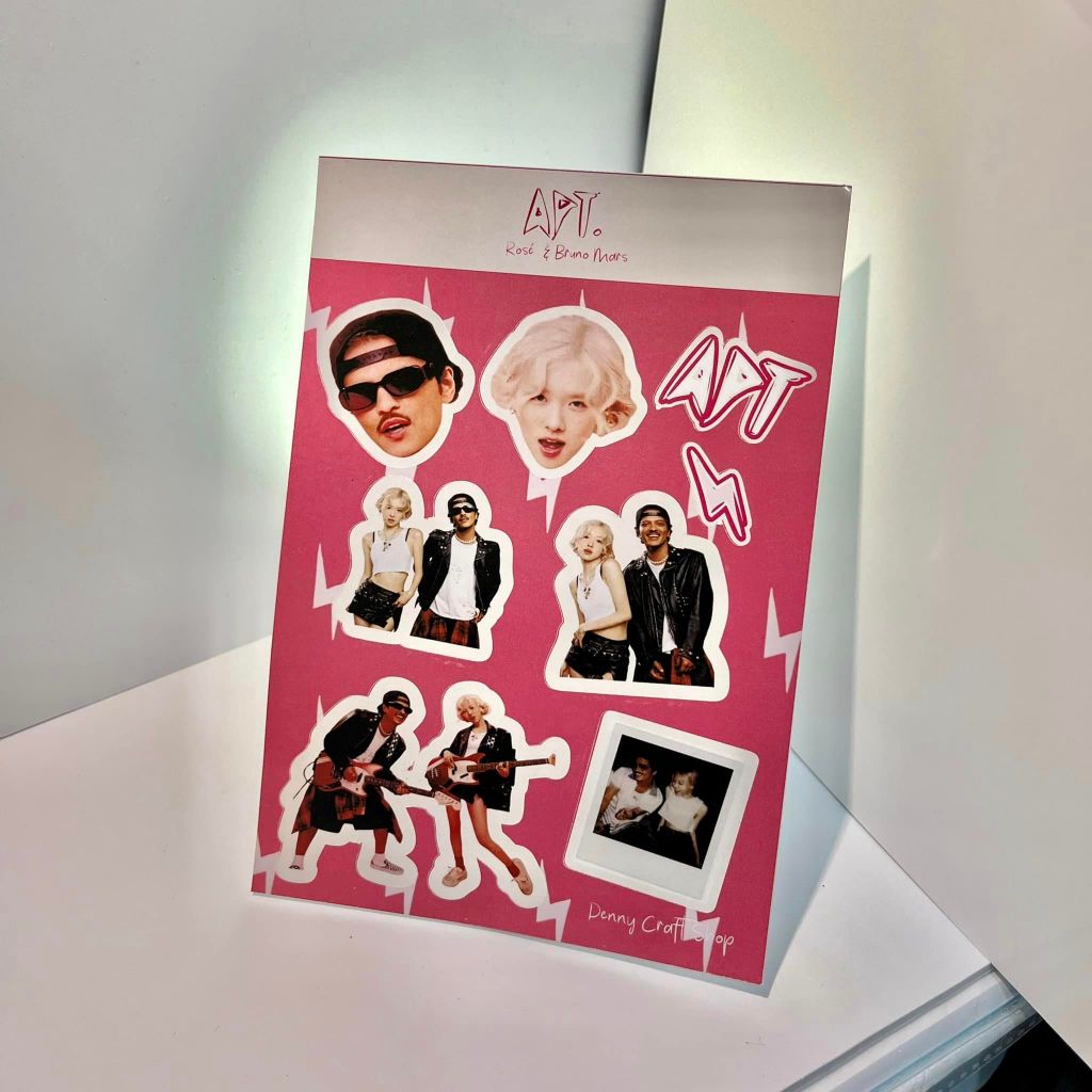 APT sticker sheet Rose and Bruno Mars | Shopee Malaysia