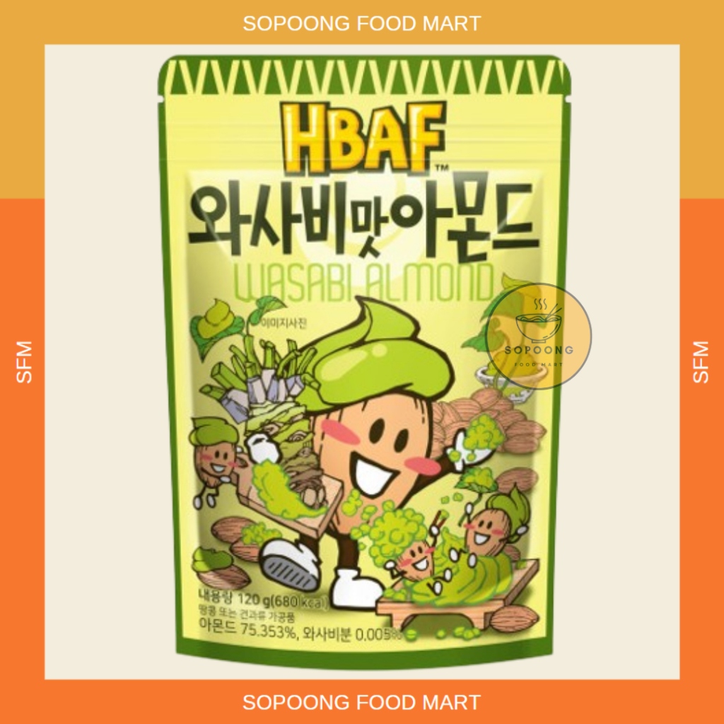 HBAF Wasabi Flavoured Almond Nuts 190g | Shopee Malaysia