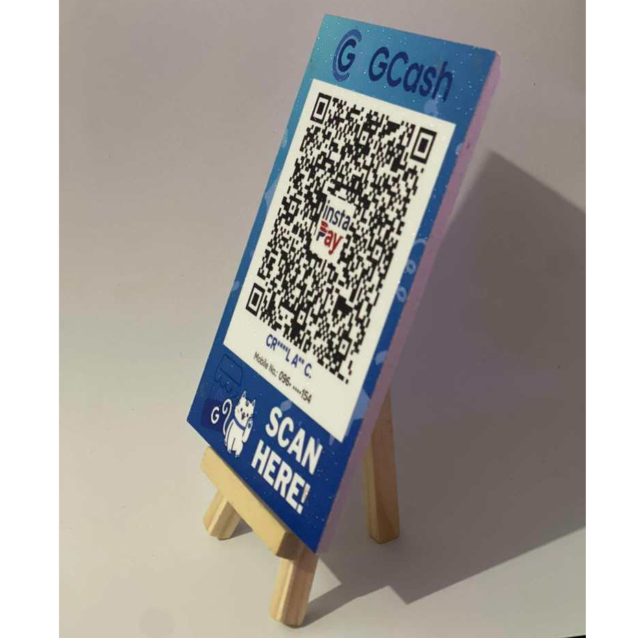 GCASH / PAYMAYA SCAN QR CODE WITH STAND FOR BUSINESS | Shopee Malaysia