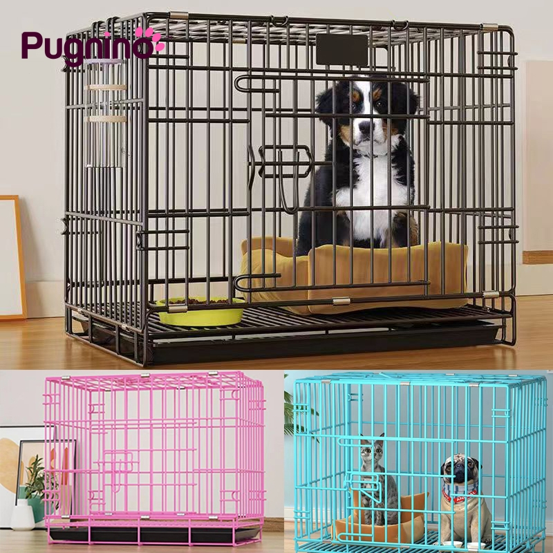 Dog cage with Poop Tray Heavy Duty Pet Cages cat cage Foldable Small ...