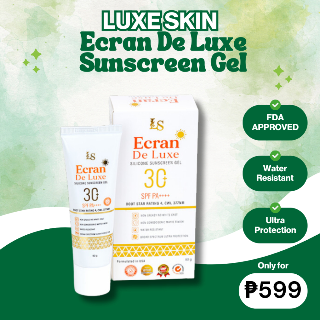 LUXE SKIN Ecran De Luxe Sunscreen Gel 50g SPF 30 PA+++ Non Greasy | No ...