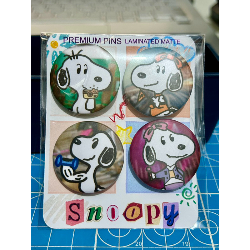 SNOOPY inspired button / badge pins MATTE | Shopee Malaysia