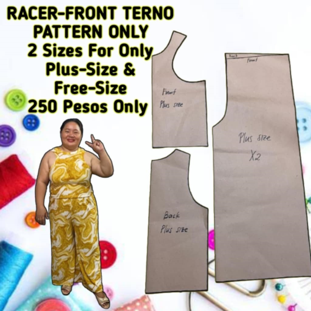 RACER FRONT TERNO PATTERN ONLY Mura Lang po 250 PESOS may 2 Sizes na ...