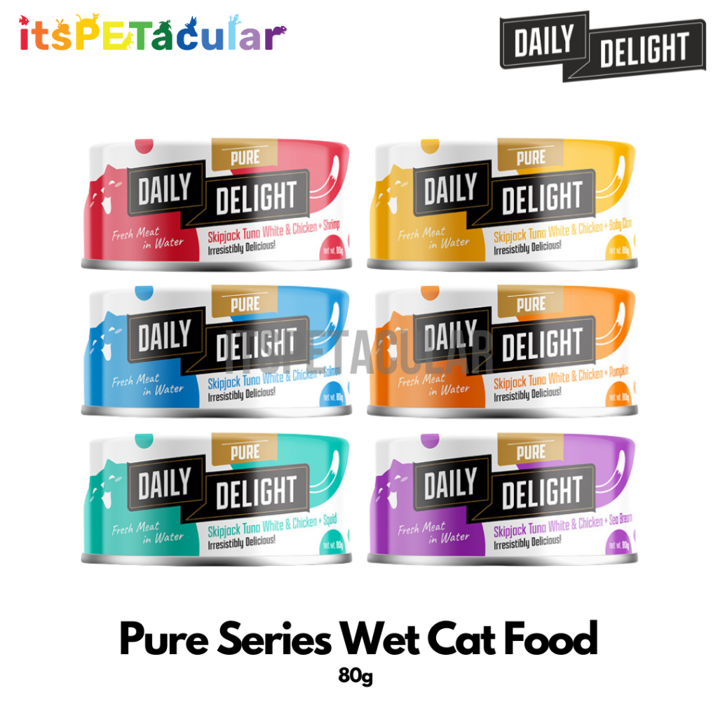 Daily Delight PURE Wet Cat Food 80g | Shopee Malaysia