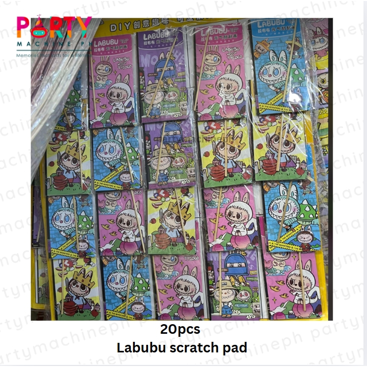 20pcs labubu scratch pad / labubu scratch pad for giveaways / labubu ...