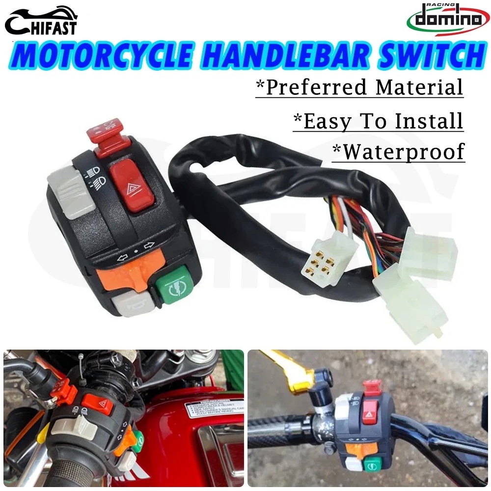 DOMINO HANDLE SWITCH / HAZARD SWITCH FOR RAIDER150 SET LEFT | Shopee ...