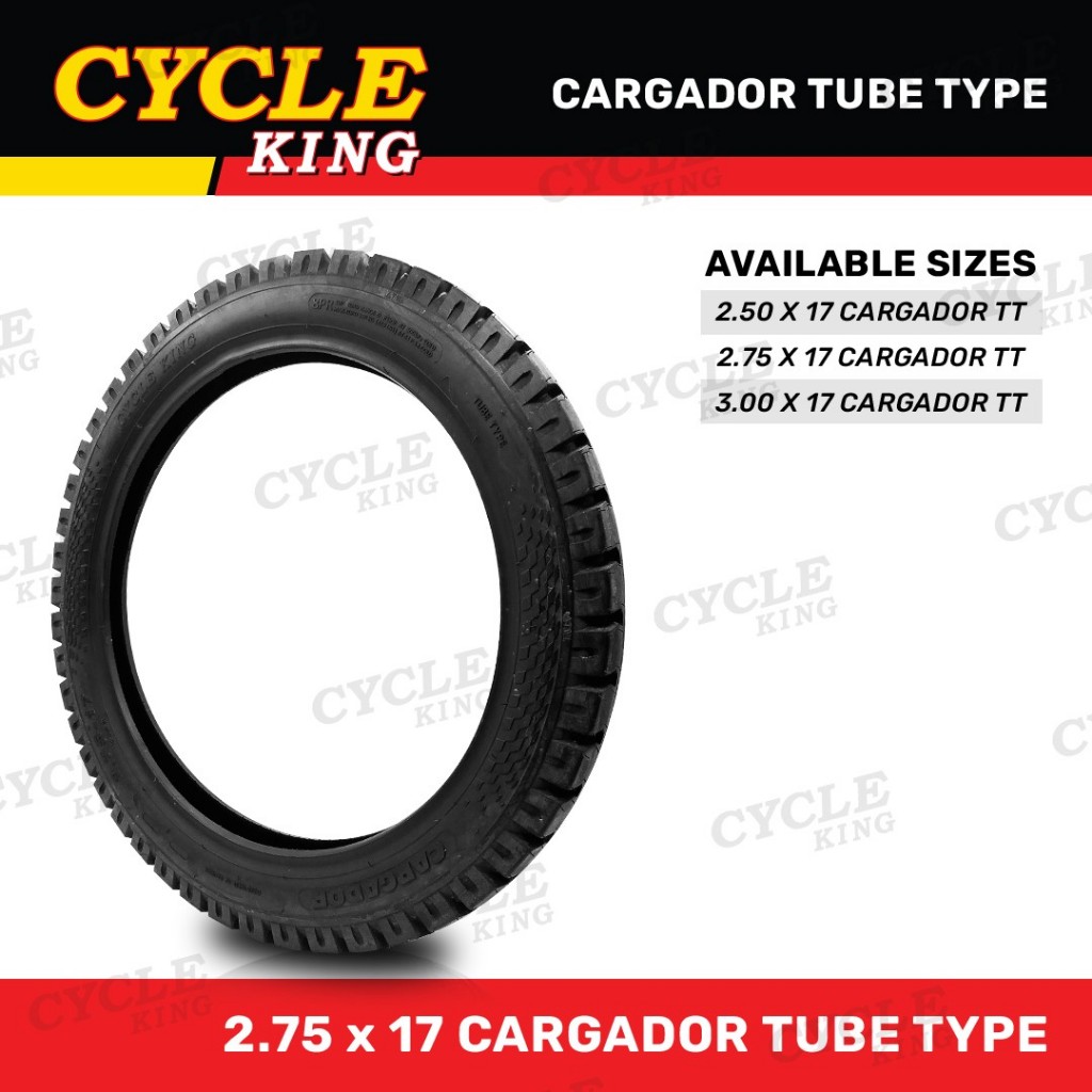 Cargador Motorcycle Tires for Rusi TC 125, TC 150, TC 175 - ( 2.75 x 17 ...