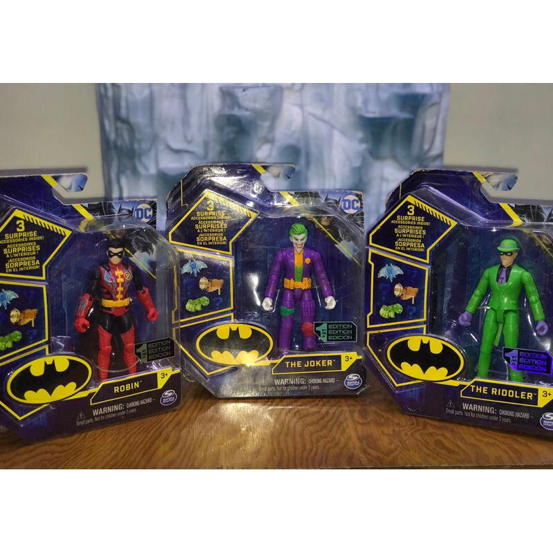 DC Batman 3.75” Spinmaster Sealed - Robin, Joker, The Riddler | Shopee ...
