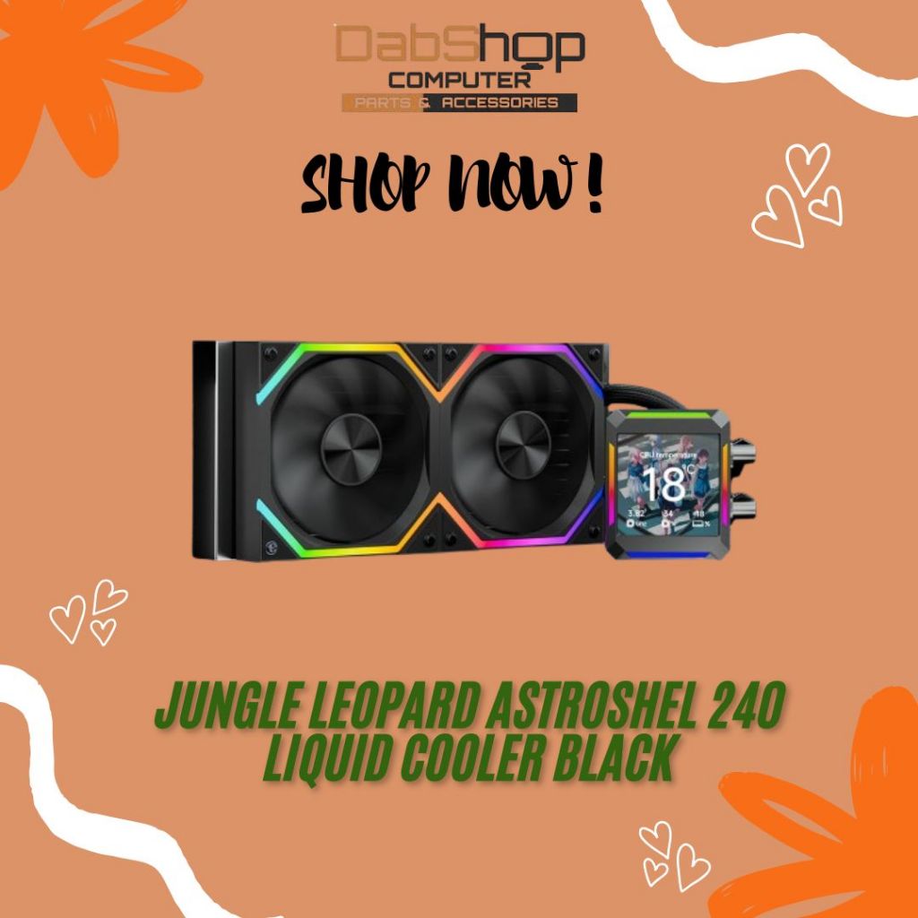 JUNGLE LEOPARD ASTROSHEL 240 LIQUID COOLER BLACK | Shopee Malaysia