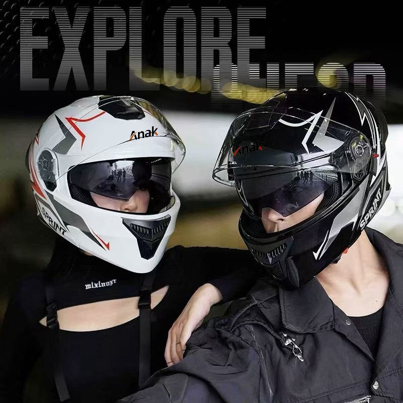 Anak Dual Visor Engineering Materials Removable Multimodal Full Face ...