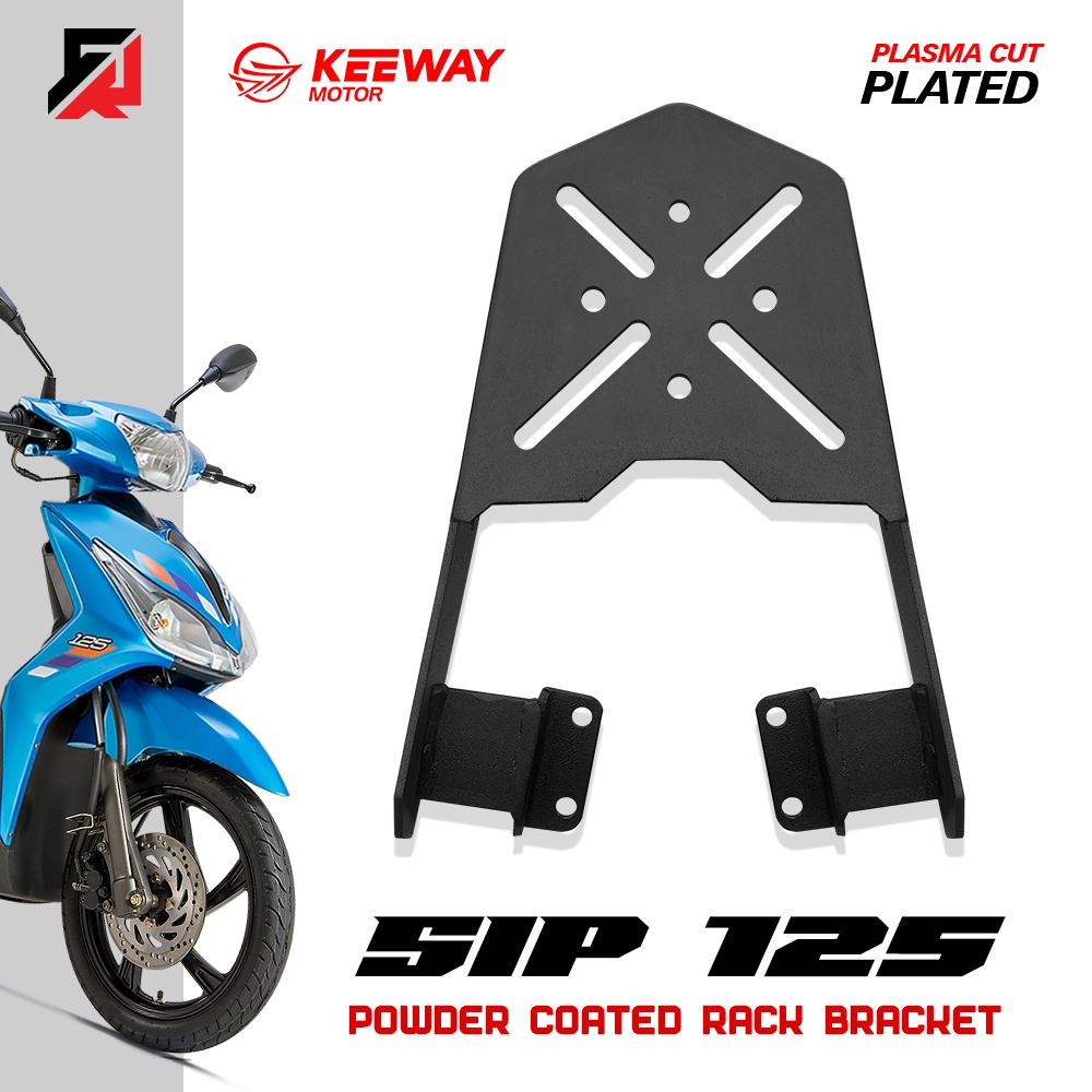 EURO KEEWAY SIP 125 / TOPBOX BRACKET / BLACK POWDER COATED / HEAVY DUTY ...