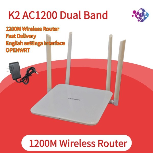 Used PHICOMM K2 AC1200 OpenWRT Wireless Router 5.8G&2.4G Dual Band(Contains Adaptor) | Shopee ...