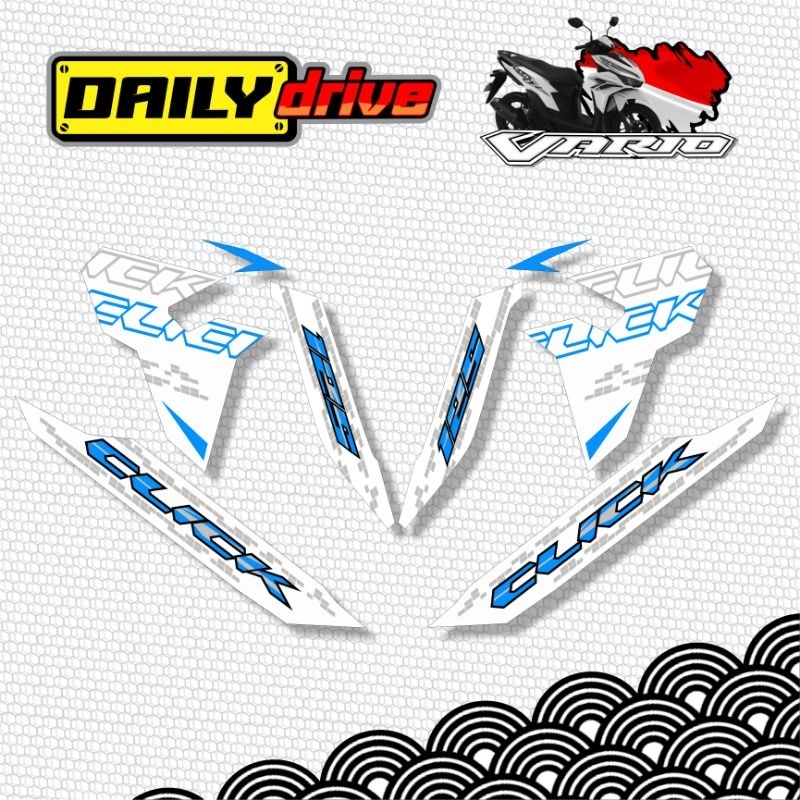 HONDA CLICK V3 WHITE MC ONLY DESIGN | Shopee Malaysia