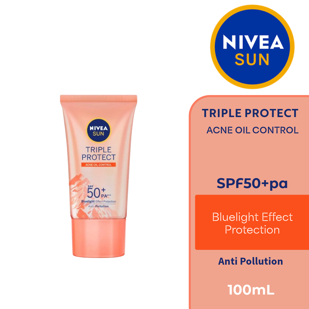 Nivea Sun Triple Protect Acne Oil Control with SPF 50 40ml | Shopee ...