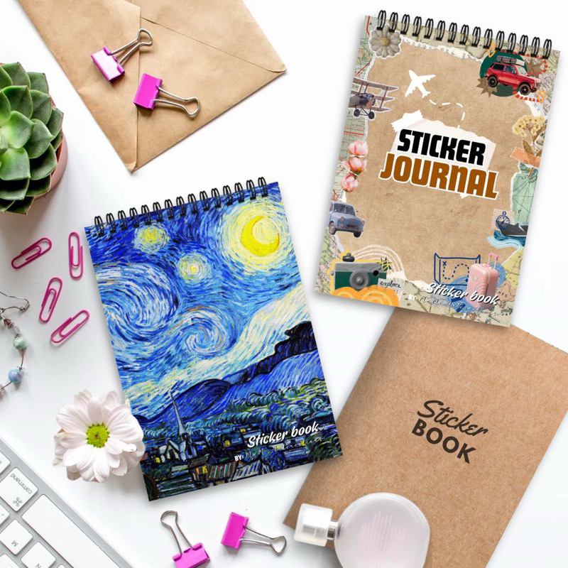 (NEW) Sticker storage | recycled sticker sheets | 20 sheets upcycled ...