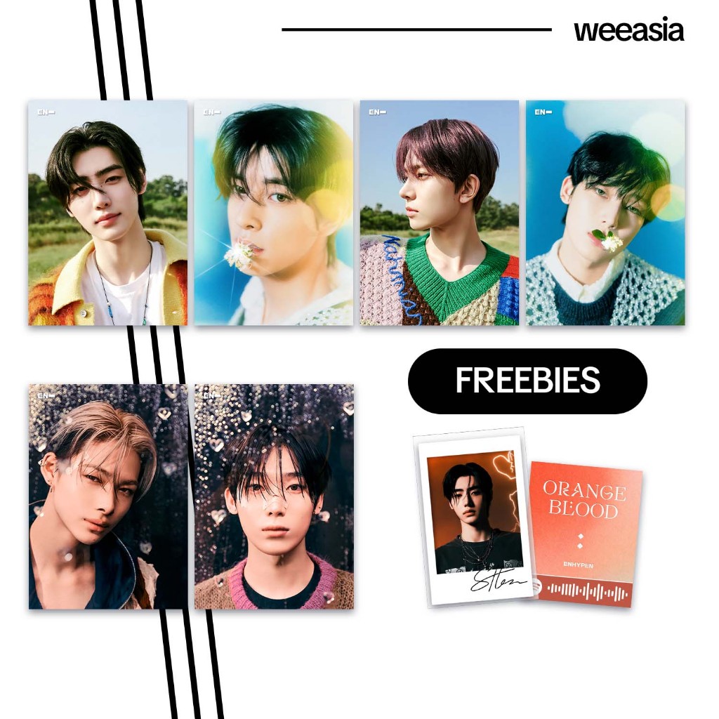 ENHA ORANGE BLOOD ALBUM A4 KPOP Posters HD Print with FREEBIES ...