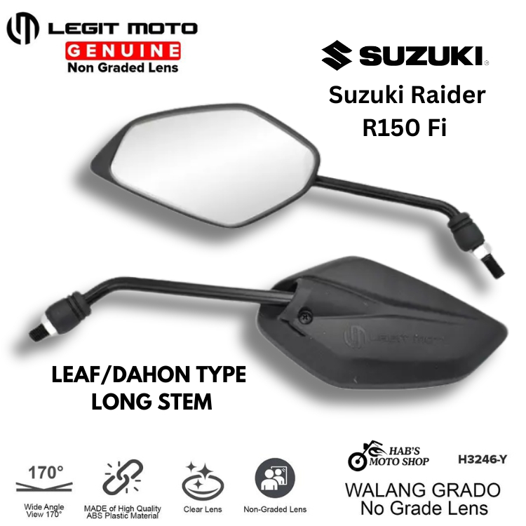 Suzuki Raider R150 Fi LEGITMOTO Brand High-Quality Leaf Type Black Long ...