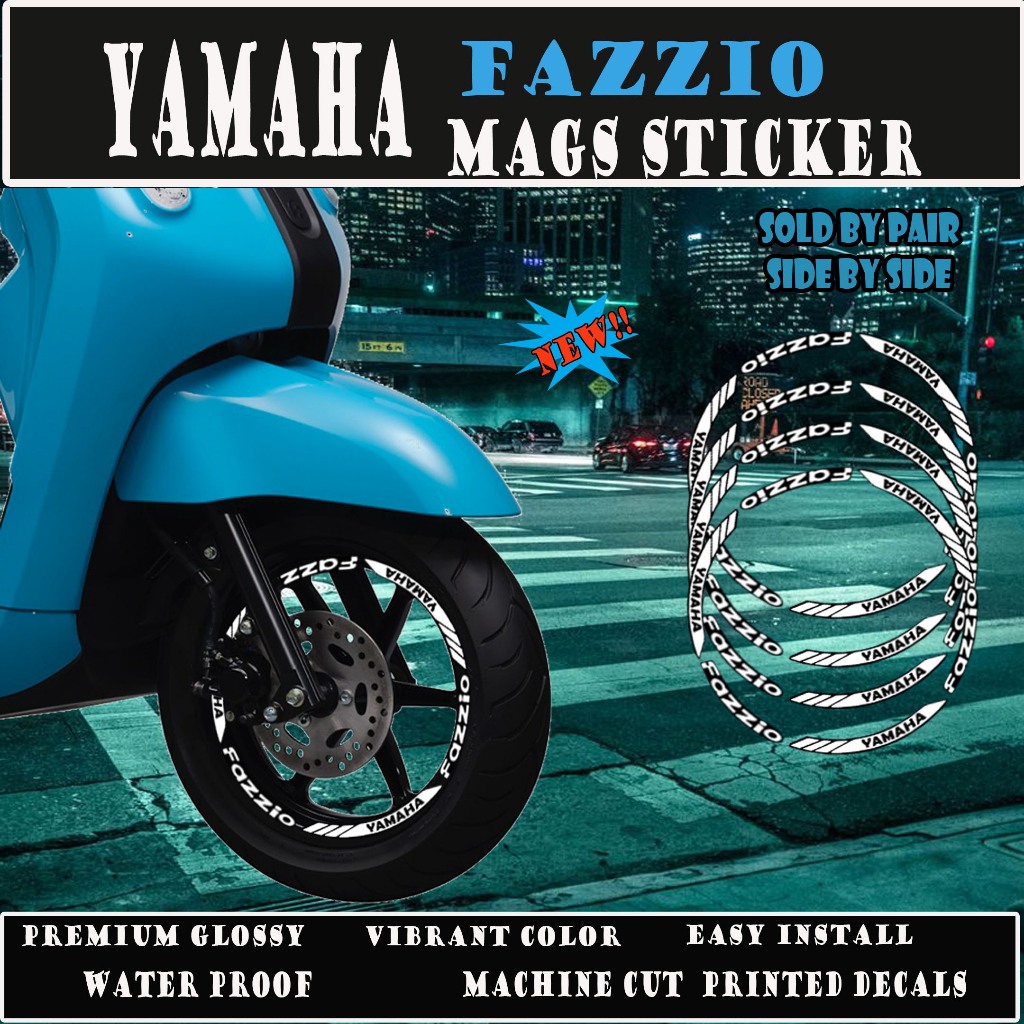 NEW MAGS STICKER FOR FAZZIO MOTORCYCLE/ YAMAHA MAGS STICKER DESIGN ...