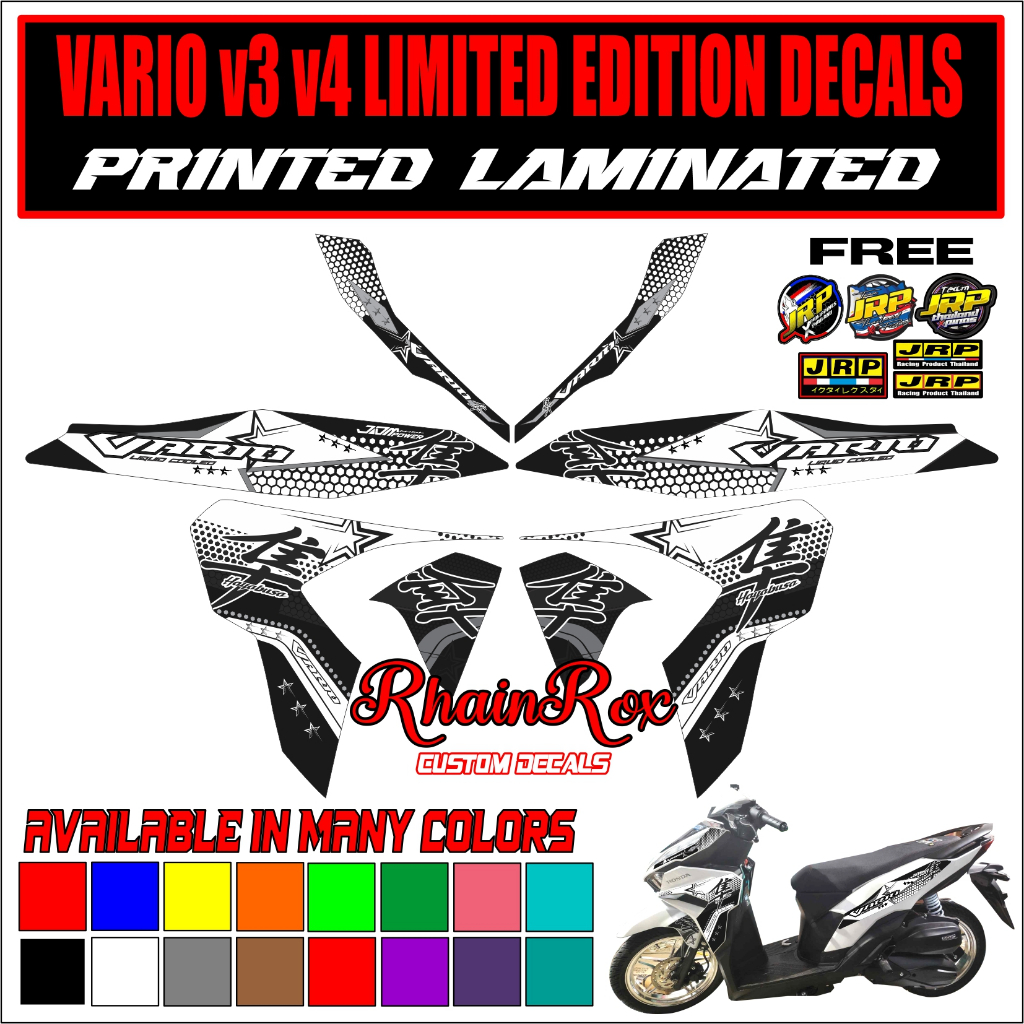 honda vario decals for v3 v4 printed laminated quality print | Shopee ...