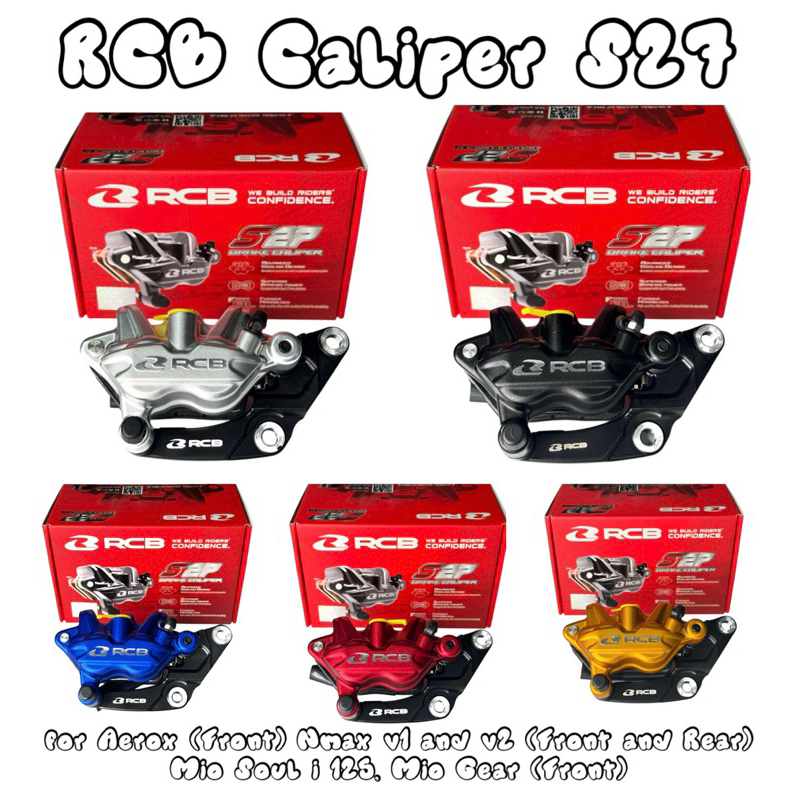 RCB Caliper S27 for FRONT Aerox Nmax v1 and v2 Mio Soul i 125 , Mio Gear | Shopee Malaysia