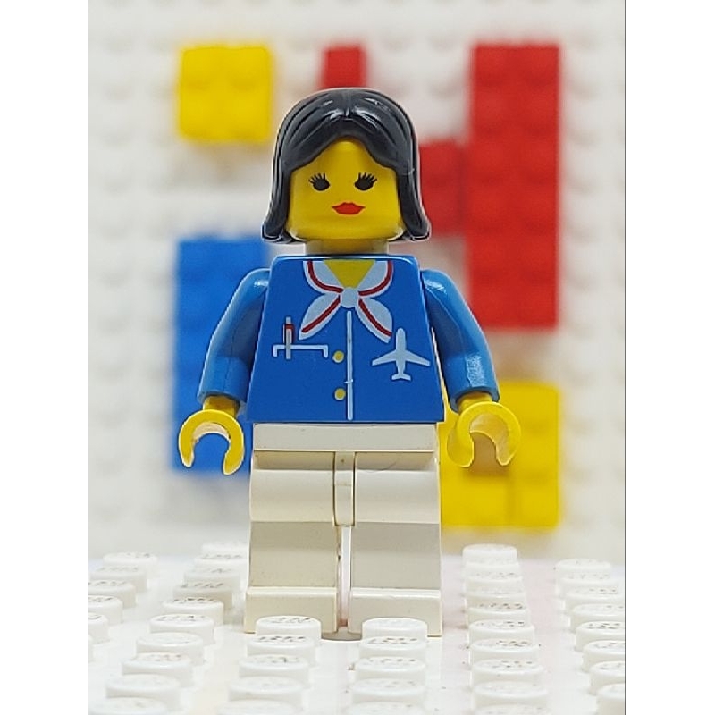 LEGO Town - Airport - Blue with Scarf, Black Female Hair - Minifigure ...