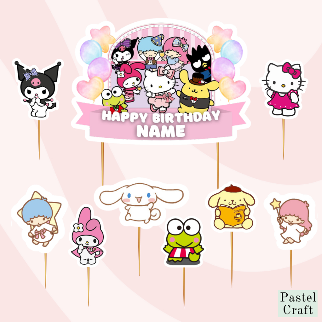 Sanrio Customized Cake Topper for Birthday Party / Events ...