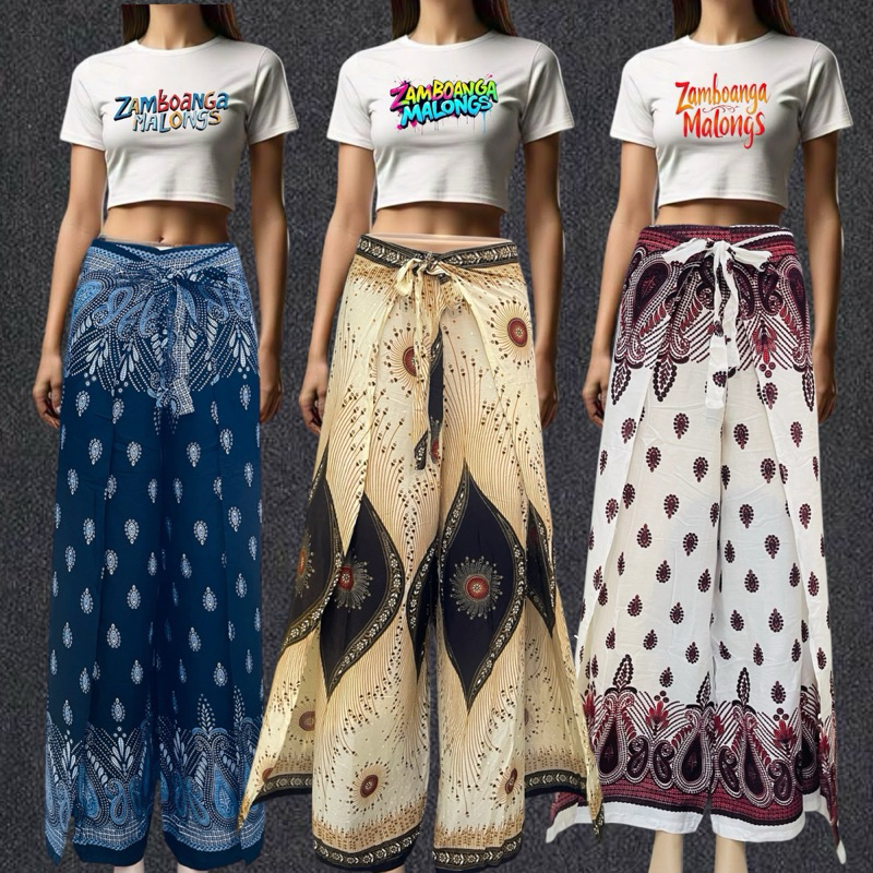 Batik Bohemian Tribal Square Pants Wraparound Pants Sarong Pants ...