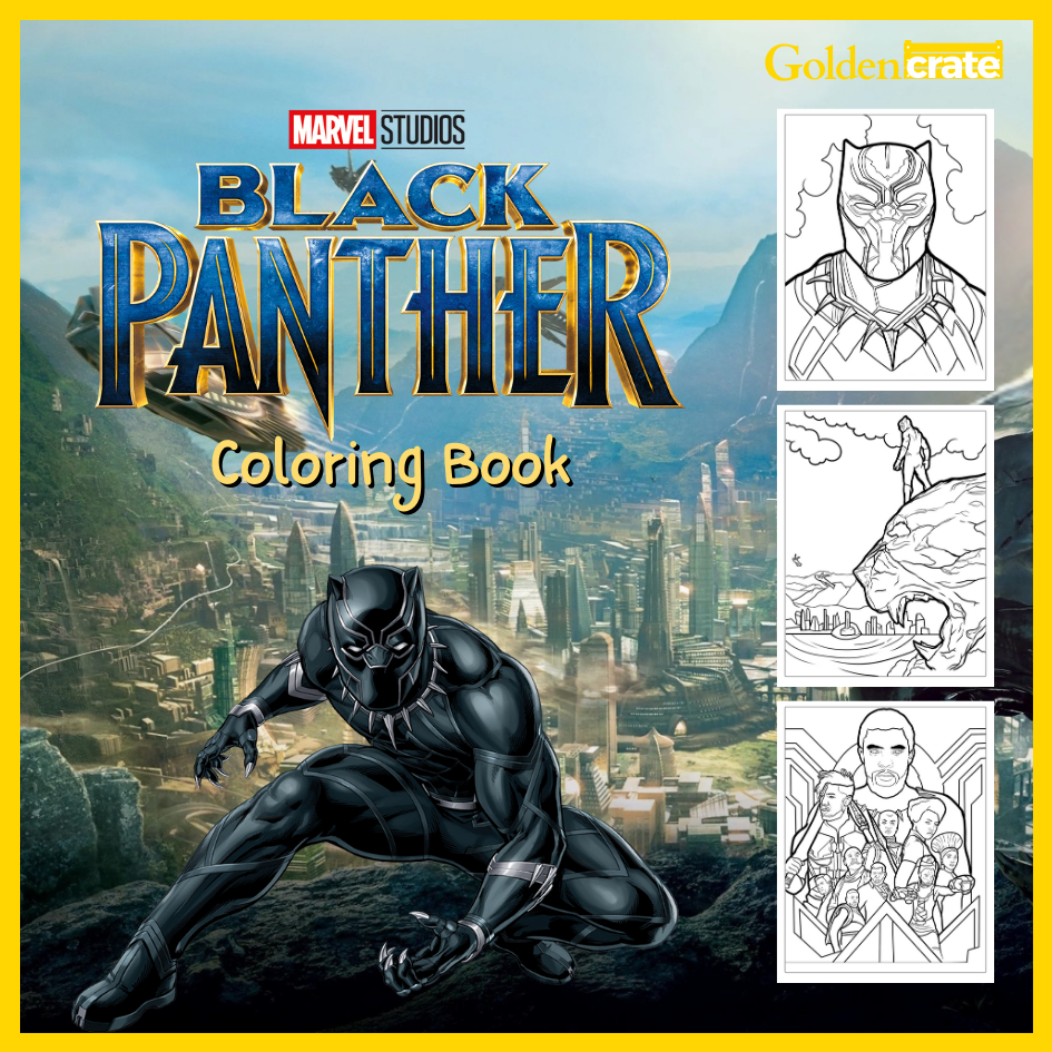 Black Panther Coloring Book for Kids – 20 Pages of Fun, Creativity ...