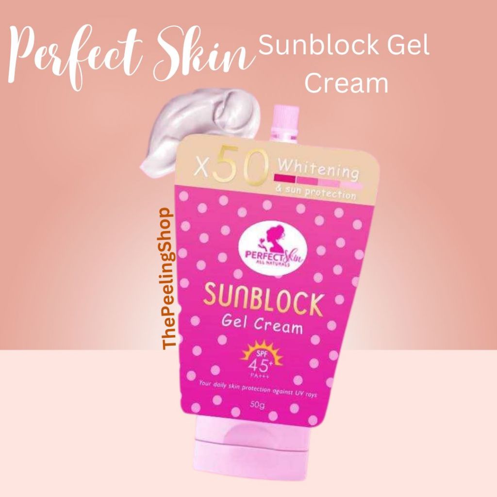 Perfect Skin Sunblock Cream Gel 50g | Shopee Malaysia