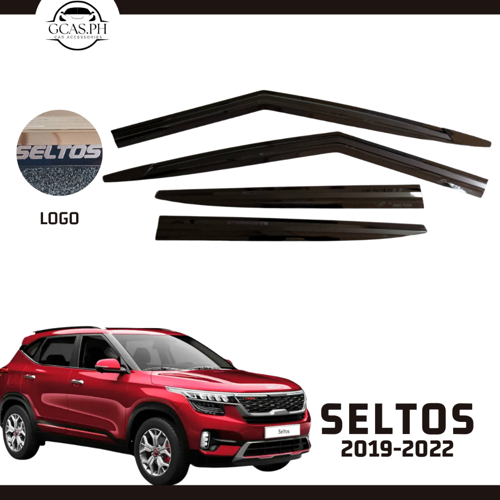 2019-2022 KIA Seltos Rain Visor, Rain gutter, Door visor, Window visor ...