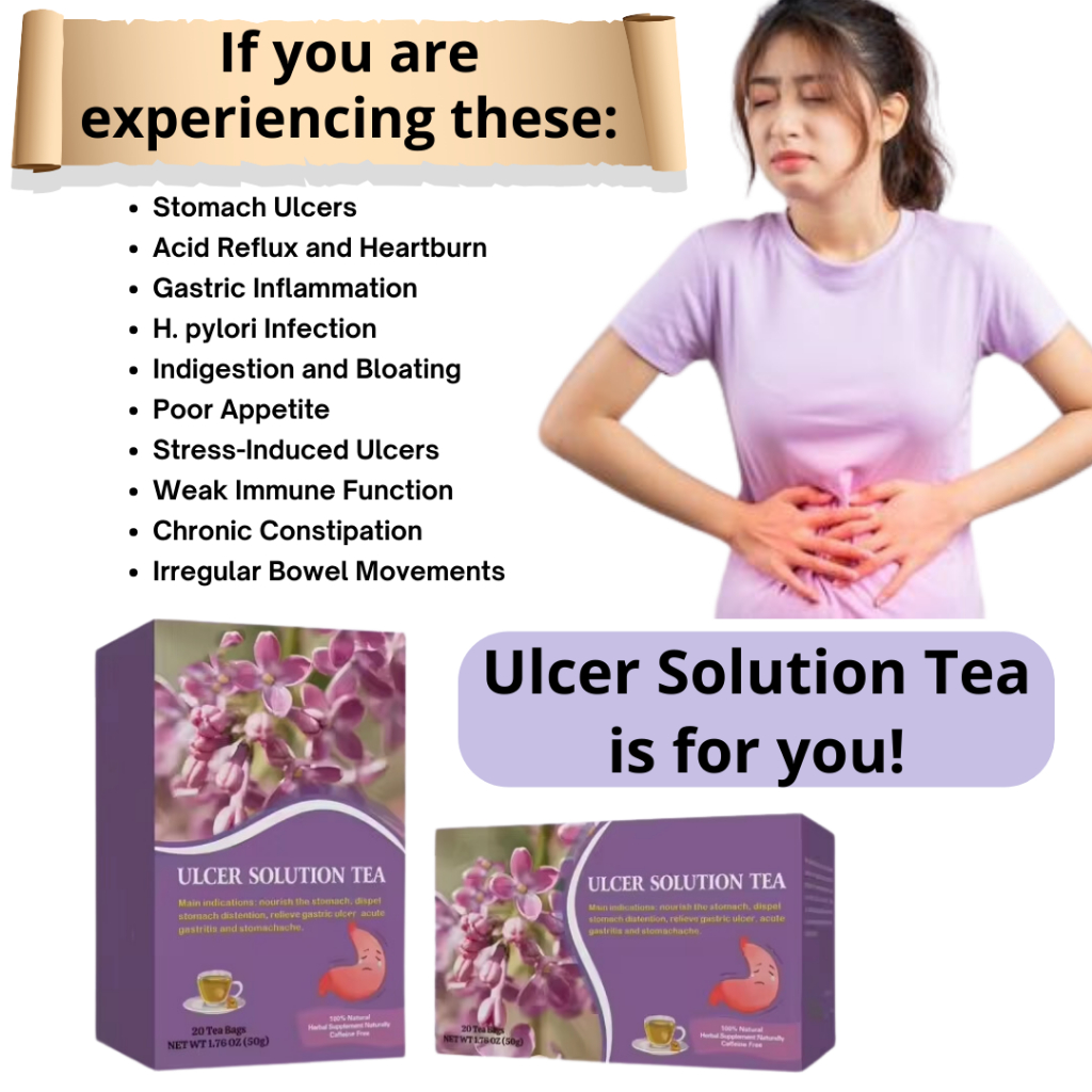 Ulcer Tea Relieves Stomach Ulcers/Acid Reflux/Heartburn/Diarrhea ...