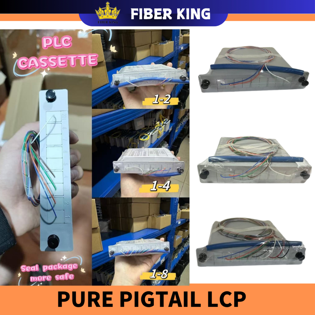 Fiber King Fiber Optic Pure Pigtail LCP 1-2 1-4 1-8 Fiber Optica ...