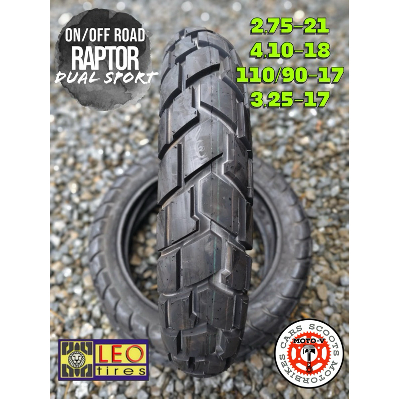 On/Off Road DUAL SPORT TIRE ( LEO RAPTOR ) For CAFERACER SCRAMBLER ...