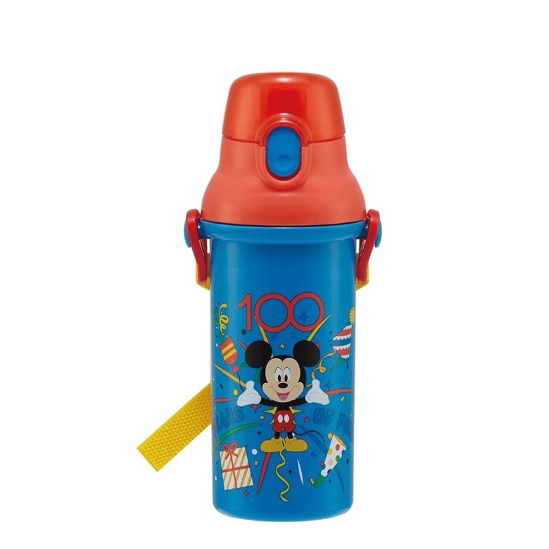 Skater Disney 100 Years Mickey & Minnie Mouse Water Bottle with detachable strap 480ml | Shopee ...
