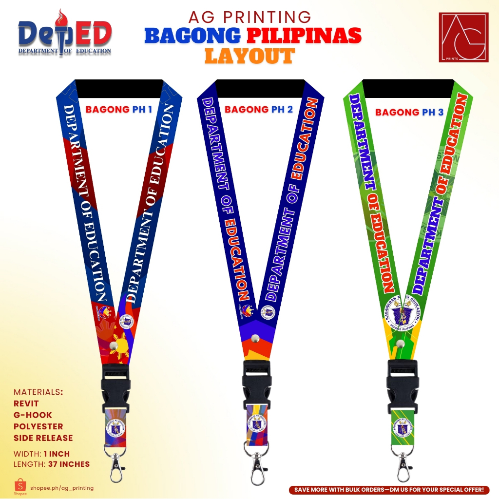 Bagong Pilipinas Deped Lanyard Department of Education lace | Shopee ...