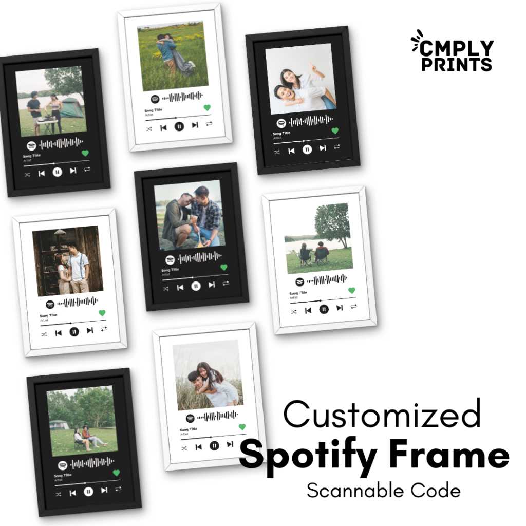 Customized Spotify Frame with FREE Ribbon (Scannable Spotify Code) | Shopee Malaysia